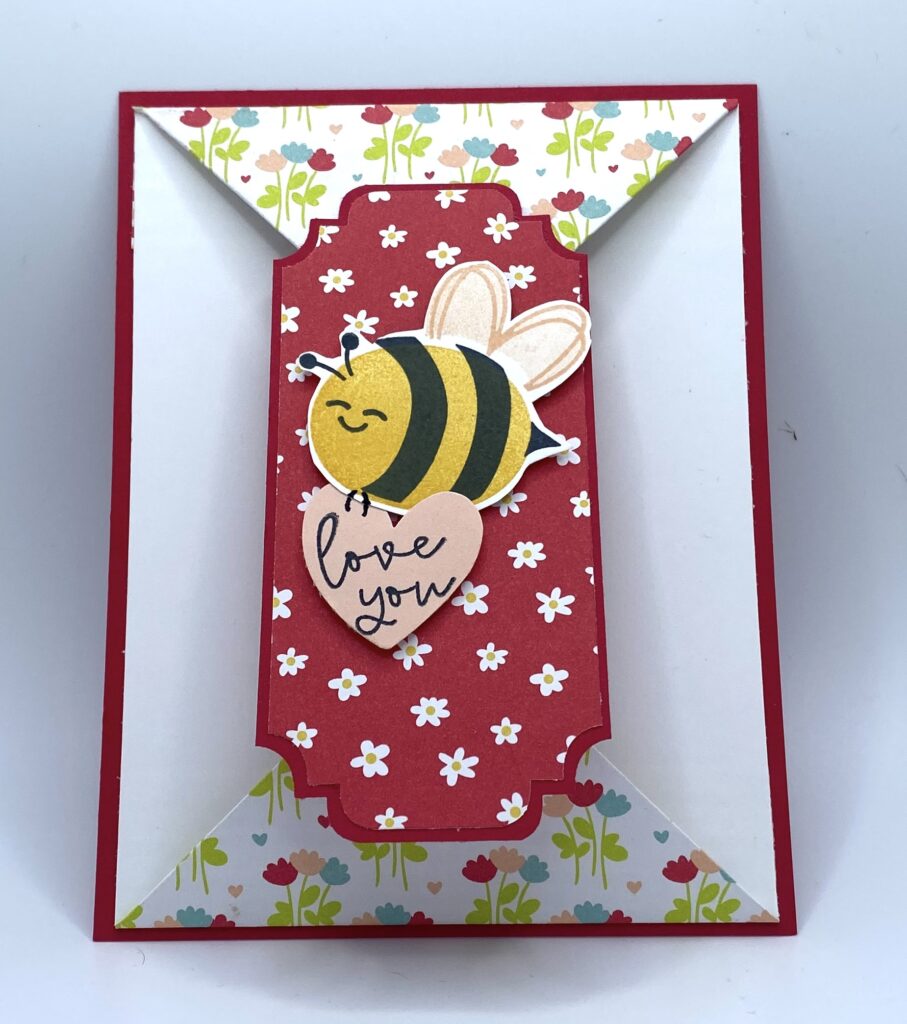 How to Make 4 Sweet Valentines - Bee Mine! - The Wandering Stamper
