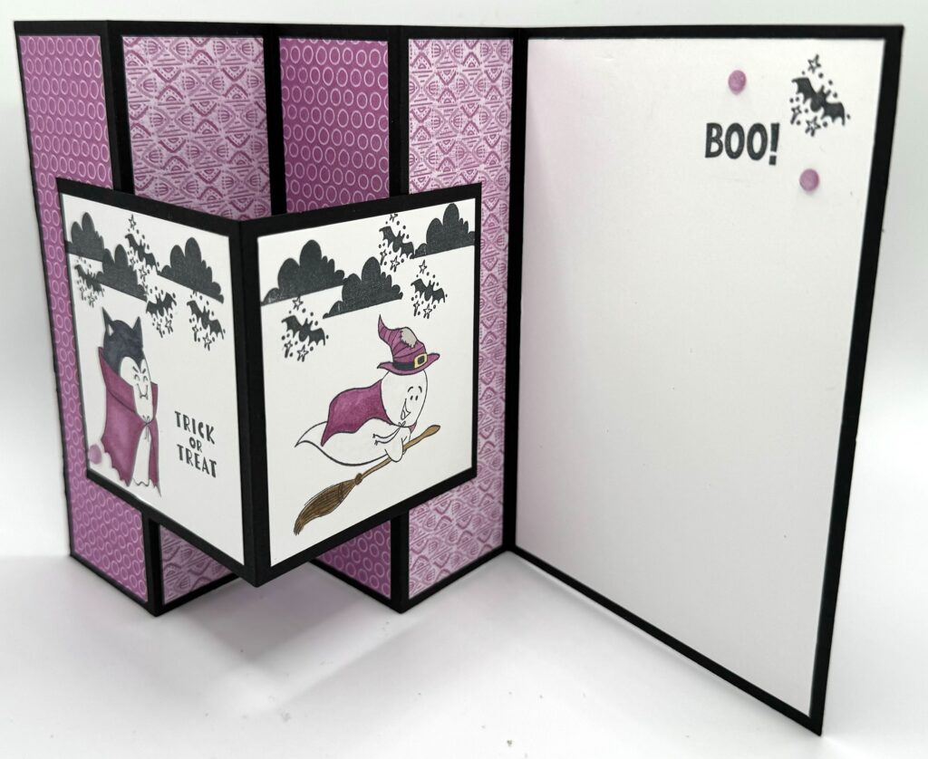 How to Make an Accordion Fun Fold with Playful Ghosts - The Wandering ...
