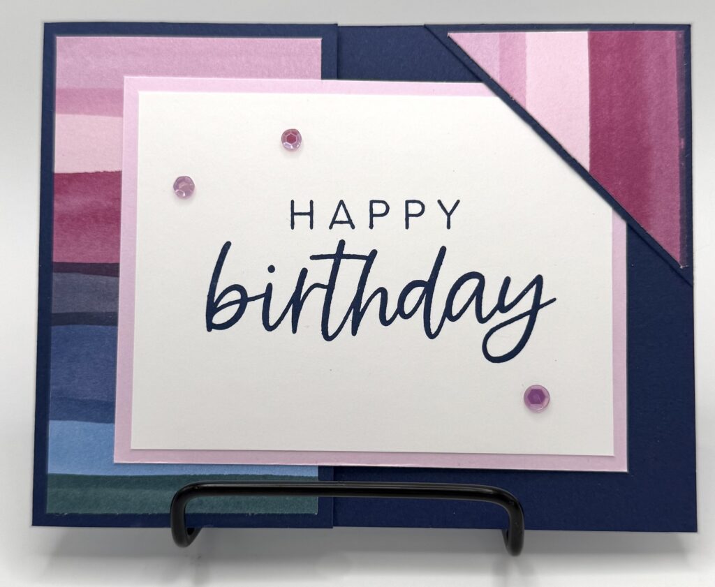 How to Make a Corner Tuck Card That's So Quick! - The Wandering Stamper