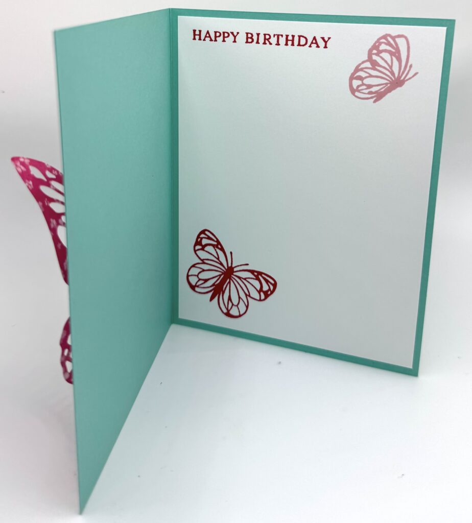 Make a Pretty Pleated Front Layout Card with Beautiful Butterflies ...