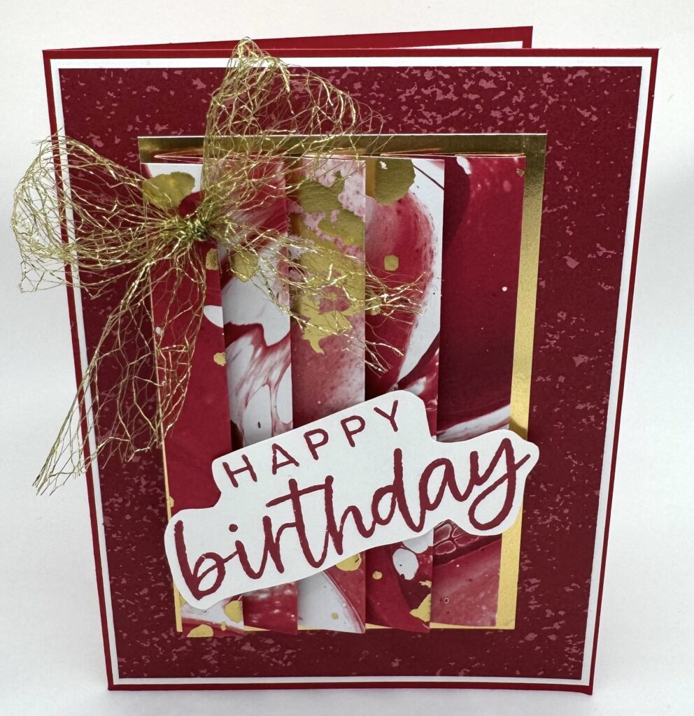 Make a Pretty Pleated Front Layout Card with Beautiful Butterflies ...