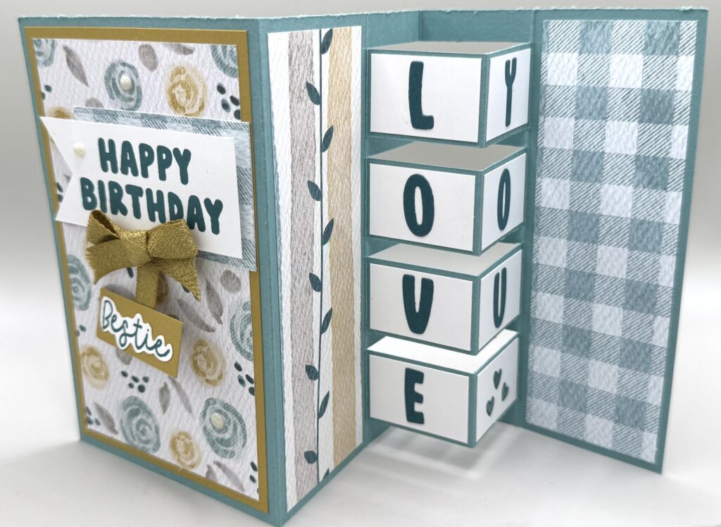 How to Make a Fun Block Card - The Wandering Stamper