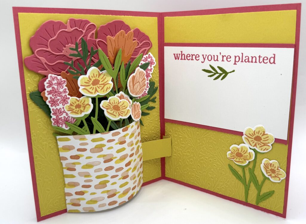 How to Make a Pop Up Vase Card - The Wandering Stamper