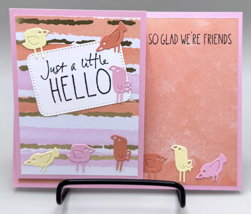 How to Make a Side Easel Card - The Wandering Stamper